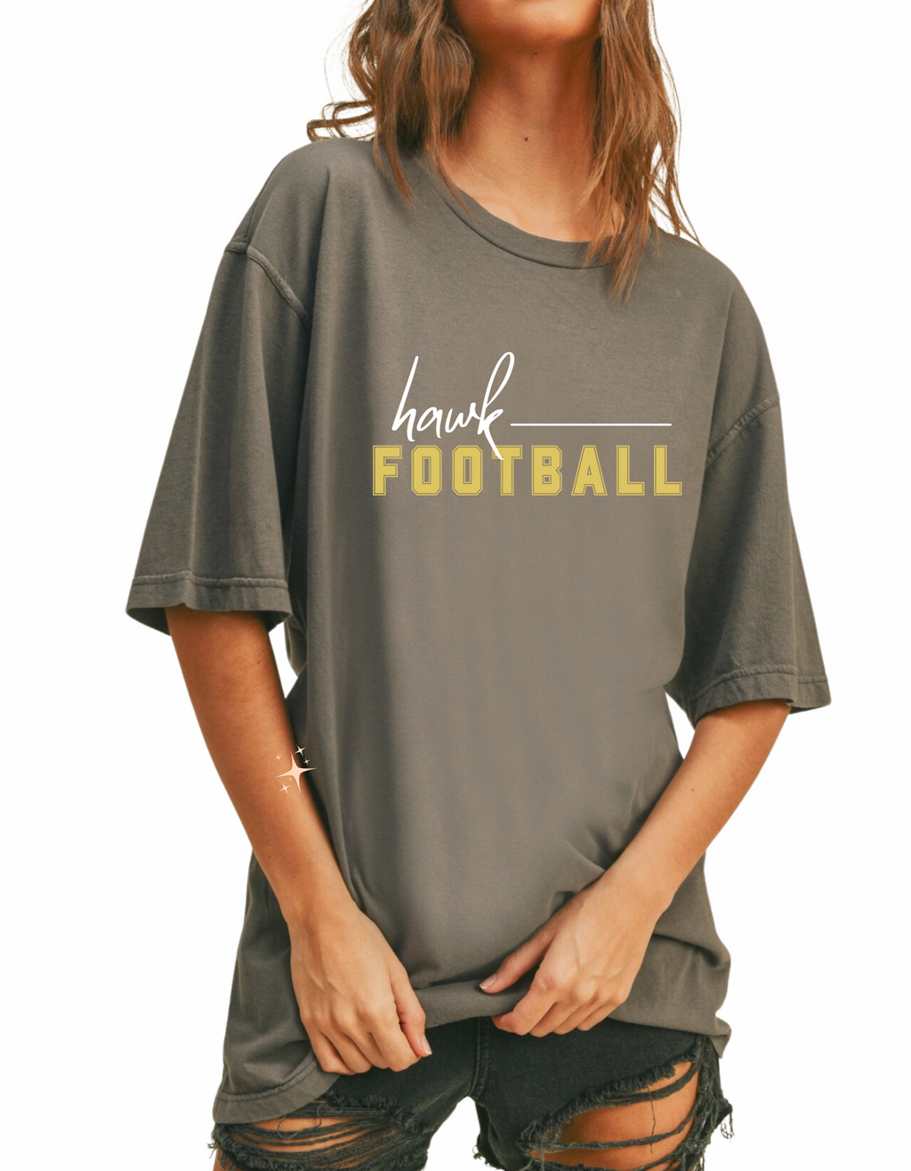 Hawk Football Oversized Tee – Culture Collective Co.